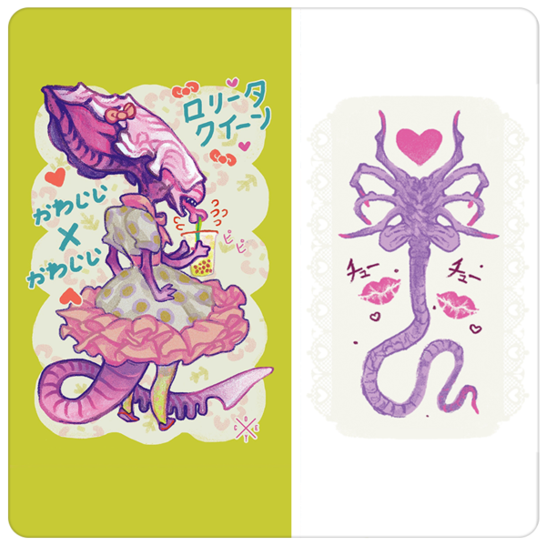 Cutie Xenomorphs By Coey Kuhn Weejapeeja